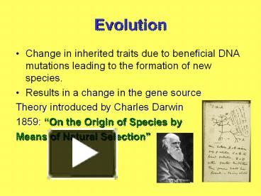 PPT – Evolution PowerPoint presentation | free to download - id: 6c02a6 ...