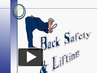 Back Safety presentation | free to view