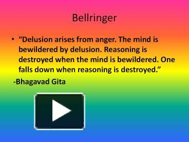 Bellringer presentation | free to download