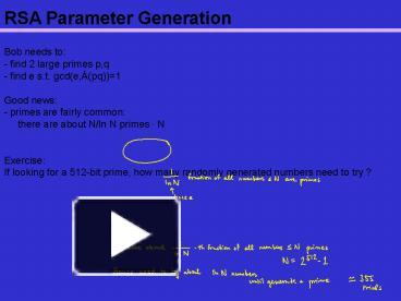 PPT – RSA Parameter Generation PowerPoint presentation | free to ...