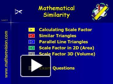 PPT – Mathematical Similarity PowerPoint presentation | free to view ...