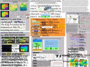 Continental, Landscape, and Ecosystem Scale Fluxes of CO2, CO, and ...