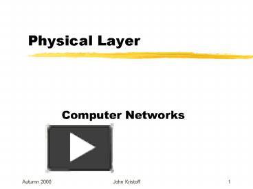 PPT – Physical Layer PowerPoint presentation | free to download - id ...