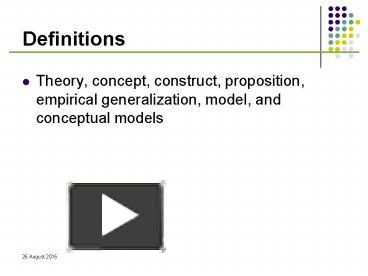 PPT – Definitions PowerPoint presentation | free to view - id: 6c2ee7-ZGMxZ