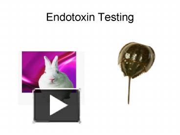 Endotoxin Testing presentation | free to view