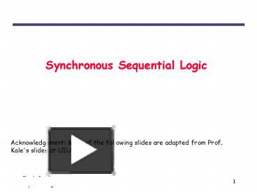 PPT – Synchronous Sequential Logic PowerPoint presentation | free to ...