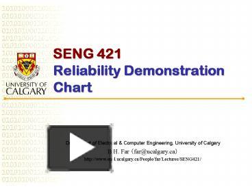 PPT – SENG 421 Reliability Demonstration Chart PowerPoint presentation ...