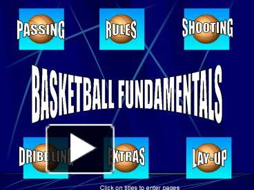BASKETBALL FUNDAMENTALS presentation | free to view