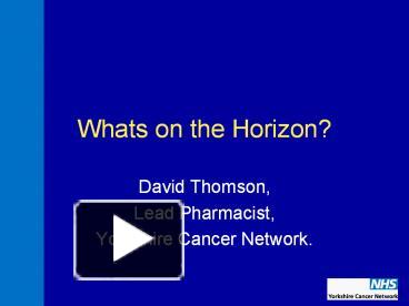 Whats on the Horizon? presentation | free to download