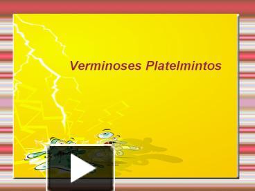 PPT – Verminoses Platelmintos PowerPoint presentation | free to view ...