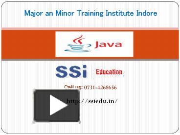 PPT – Java Major Project Training in Indore PowerPoint presentation ...