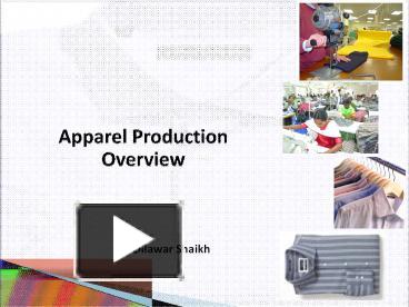Garment Manufacturing Process & Quality Assurance presentation | free ...
