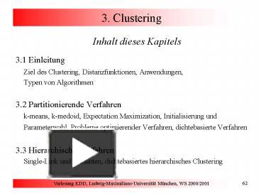 PPT – 3. Clustering PowerPoint presentation | free to download - id ...