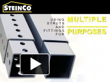 PPT – Using Struts and Fittings for Multiple Purposes PowerPoint ...