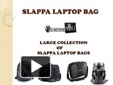 PPT – Slappa Laptop Bags for Men PowerPoint presentation | free to ...