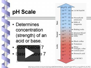 PPT – pH Scale PowerPoint presentation | free to view - id: 6cd7ac-YTZkY