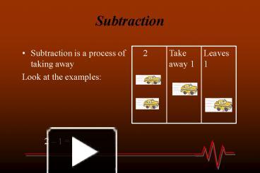 Subtraction presentation | free to view