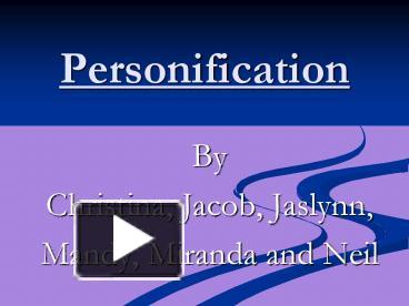 Personification presentation | free to view