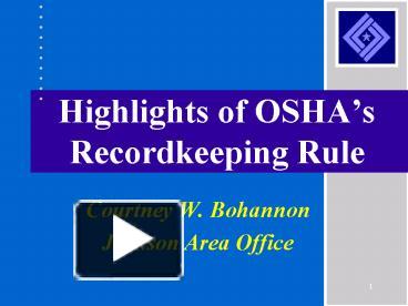 PPT – Highlights of OSHA PowerPoint presentation | free to download ...