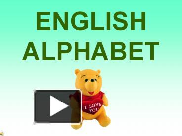 English alphabet presentation | free to view