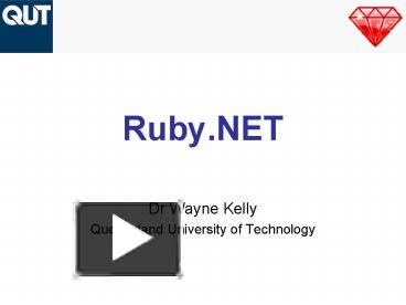 PPT – Ruby'NET PowerPoint presentation | free to download - id: 6d23b-YTQyZ