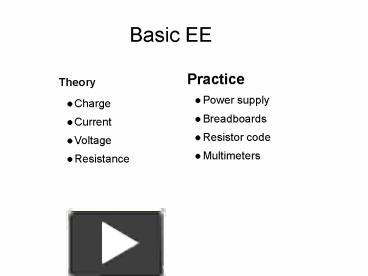 Basic EE presentation | free to download