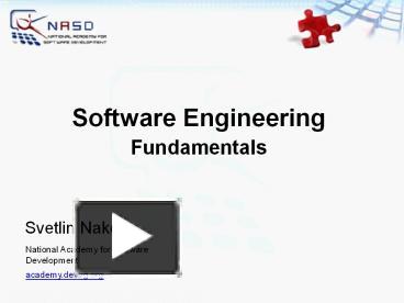 Software Engineering Fundamentals presentation | free to download