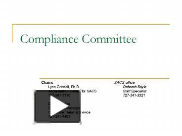 Compliance Committee presentation | free to view