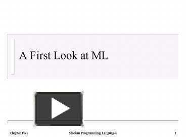 PPT – A First Look at ML PowerPoint presentation | free to download ...