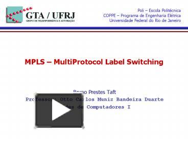 PPT – MPLS PowerPoint presentation | free to download - id: 6d655f-OTM1N