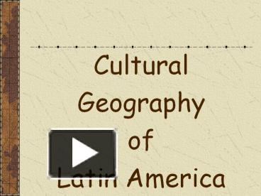 PPT – Cultural PowerPoint presentation | free to view - id: 6d6855-ODBiM