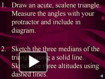 1'Draw an acute, scalene triangle' Measure the angles with your ...