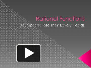 PPT – Rational Functions PowerPoint presentation | free to download ...
