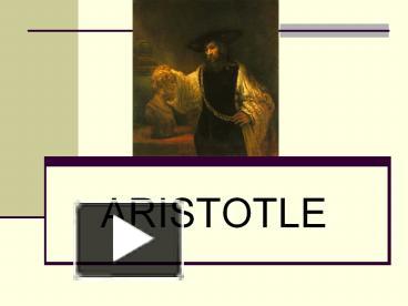 ARISTOTLE presentation | free to download