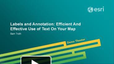 PPT – Labels and Annotation: Efficient And Effective Use of Text On ...