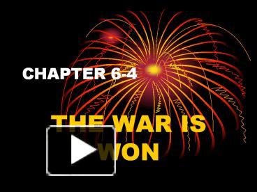 PPT – THE WAR IS WON PowerPoint presentation | free to download - id ...
