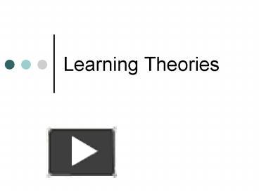 PPT – Learning Theories PowerPoint presentation | free to download - id ...