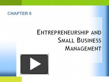 PPT – 6-1Becoming an Entrepreneur PowerPoint presentation | free to ...