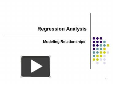 Regression Analysis presentation | free to download
