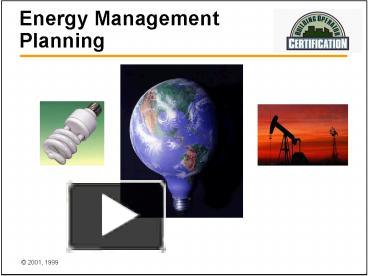 PPT – Energy Management Planning PowerPoint presentation | free to view ...
