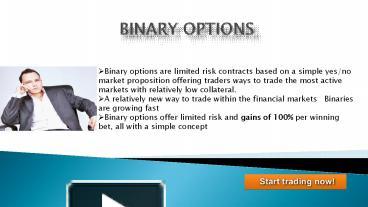 PPT – Binary Options PowerPoint presentation | free to download - id ...