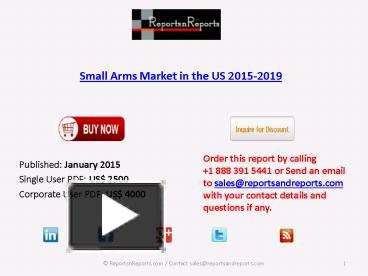 PPT – 2019 US Small Arms Industry Analysis Report PowerPoint ...