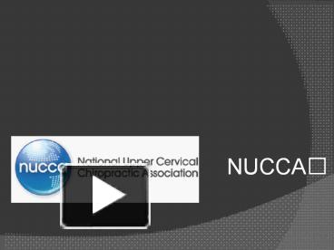 PPT – NUCCA in Context: Who made this stuff up anyway? PowerPoint ...