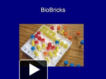 BioBricks presentation | free to download