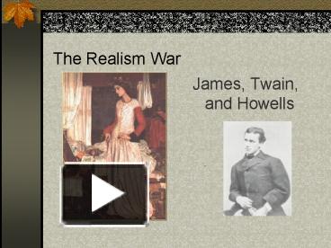 The Realism War presentation | free to view