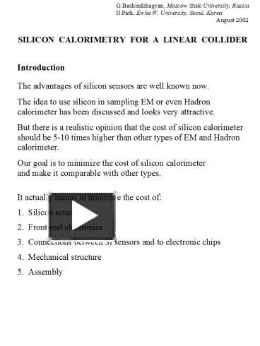 PPT – 1. Silicon sensor PowerPoint presentation | free to download - id ...