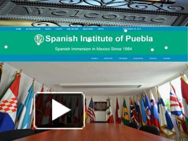 PPT – Spanish Institute and classes PowerPoint presentation | free to ...