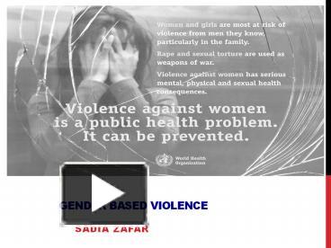 Gender Based Violence presentation | free to download