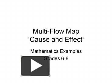 Multi-Flow Map presentation | free to view