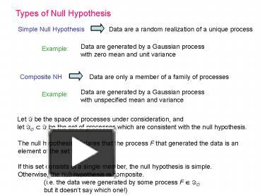 PPT – Simple Null Hypothesis PowerPoint presentation | free to view ...